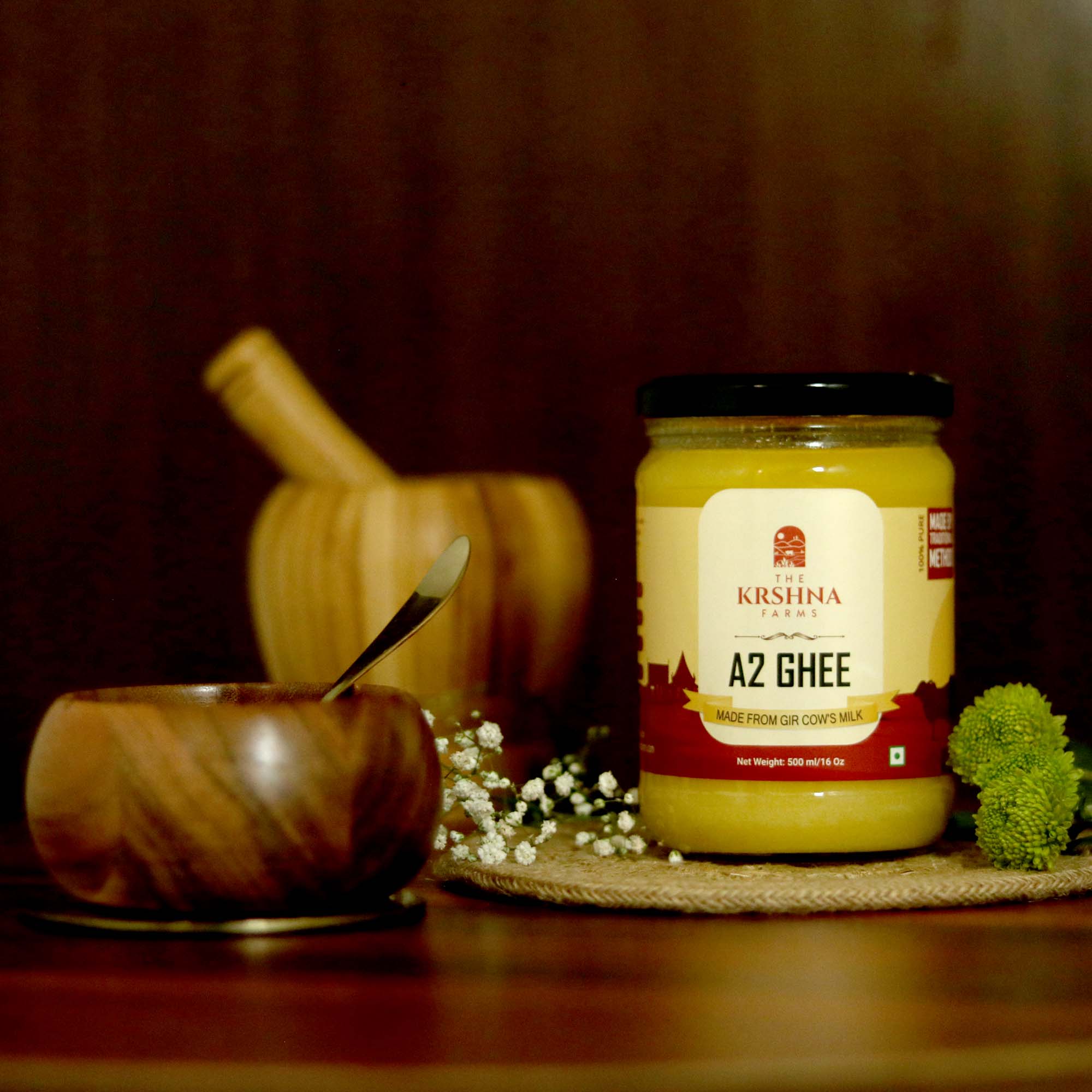 A2 Cultured Desi Gir Cow Ghee | Made from Bilona Method | A2 Cow Ghee ...